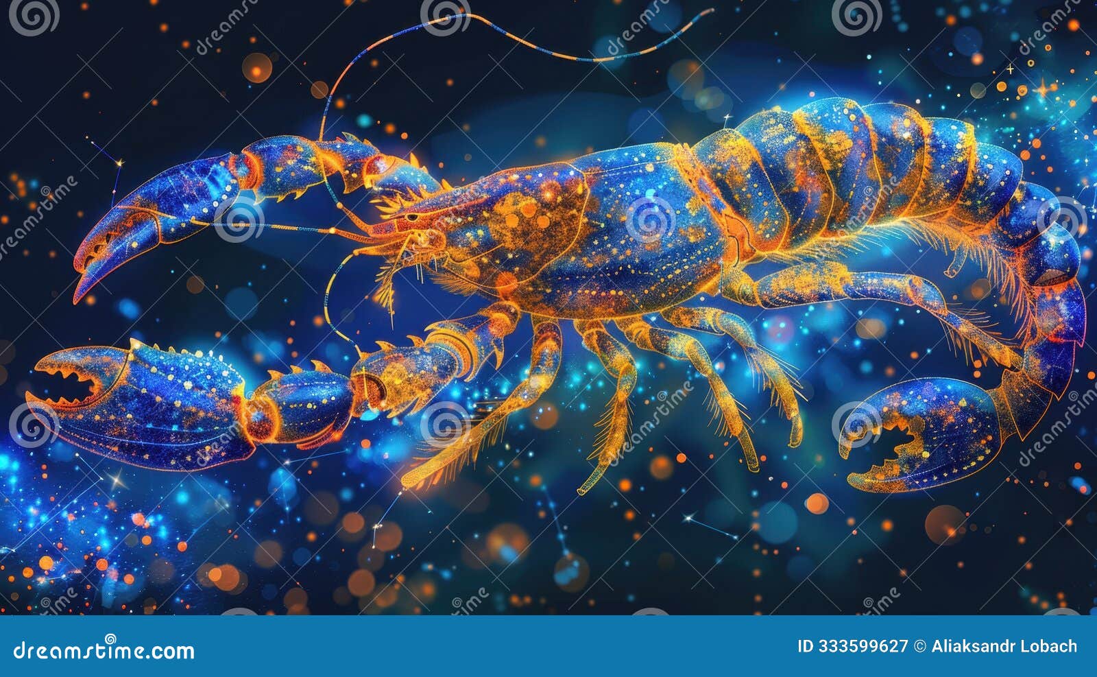 The Zodiac Sign is Scorpio on an Abstract Background. the Design of the ...