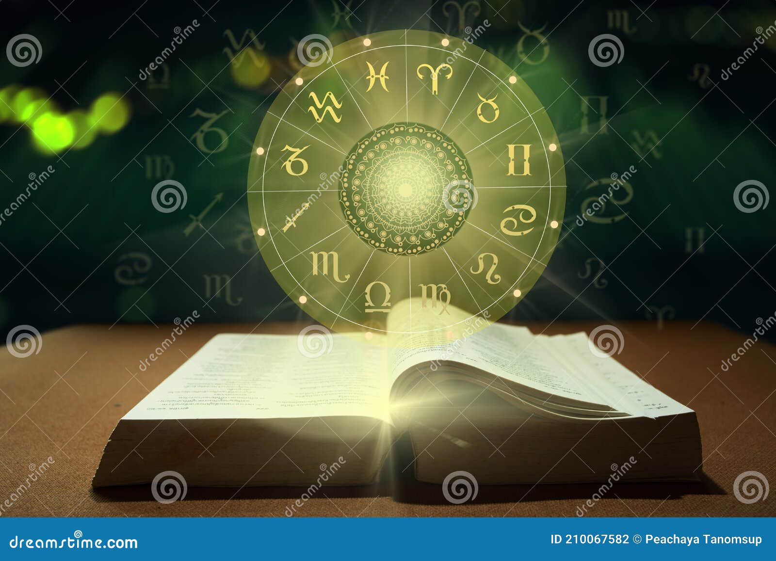 Zodiac Sign Wheel of Fortune. Astrology Concept. Stock Photo - Image of ...