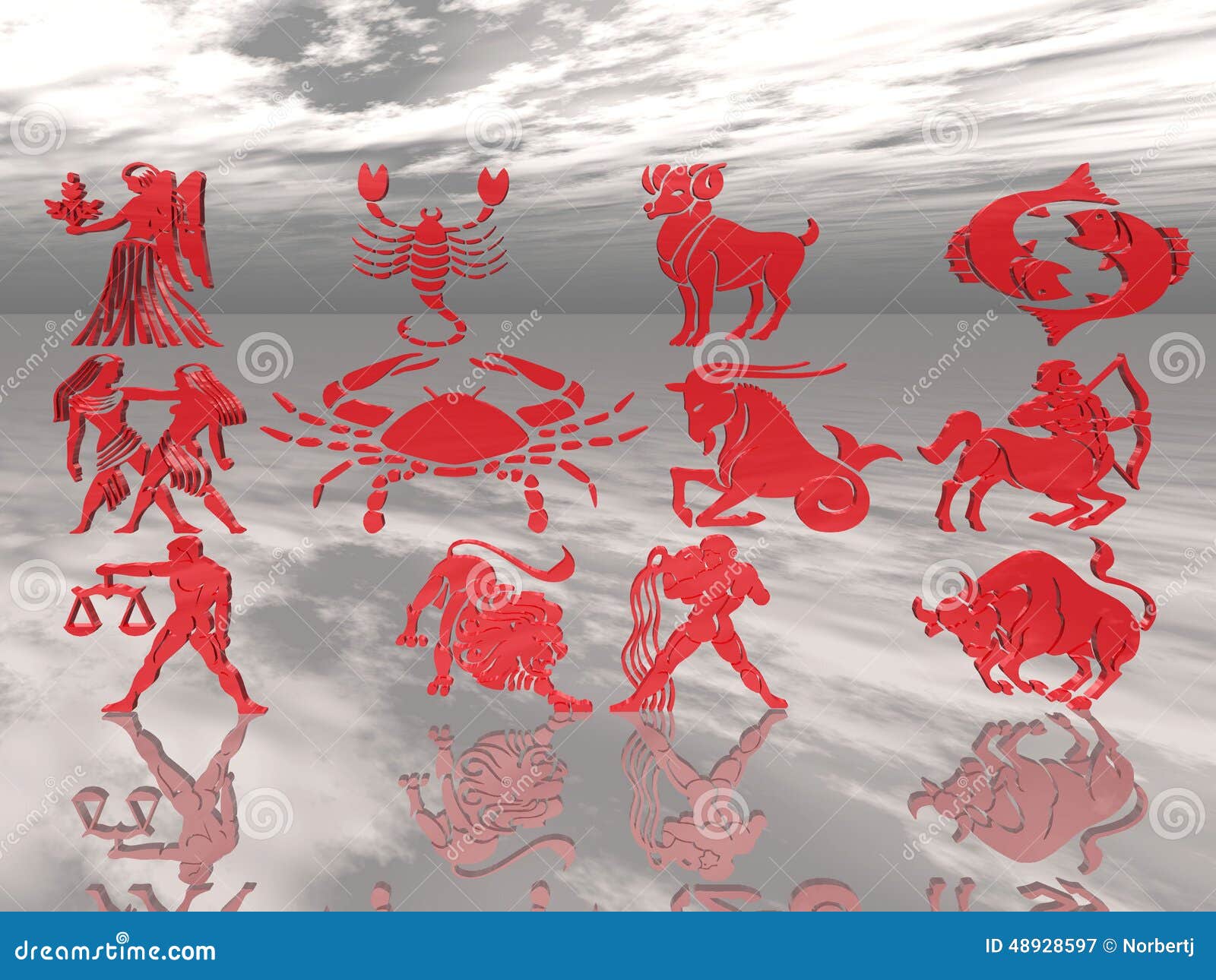 Zodiac signs stock illustration. Illustration of symbol - 48928597