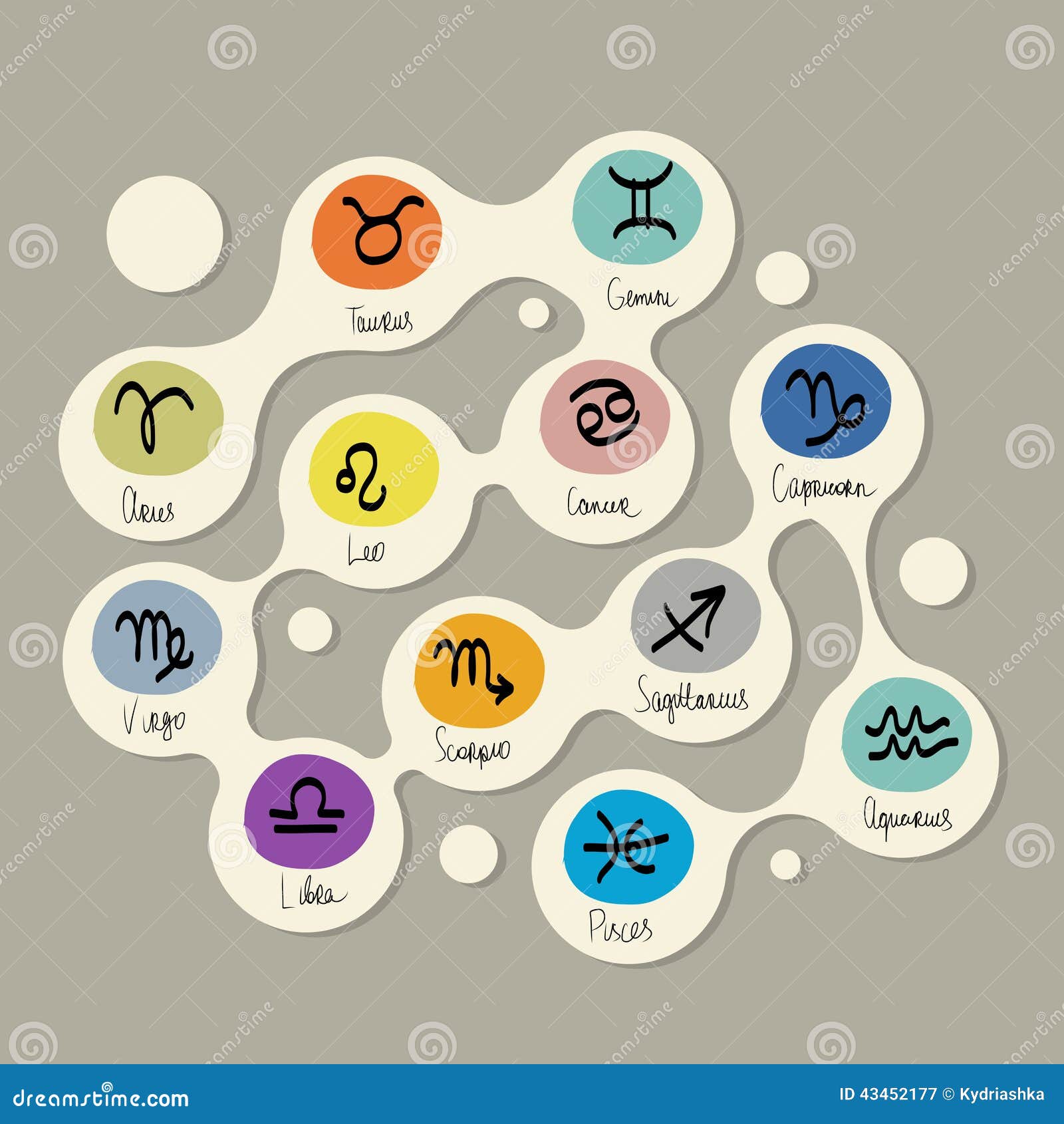 Zodiac Signs Collection for Your Design Stock Vector - Illustration of ...