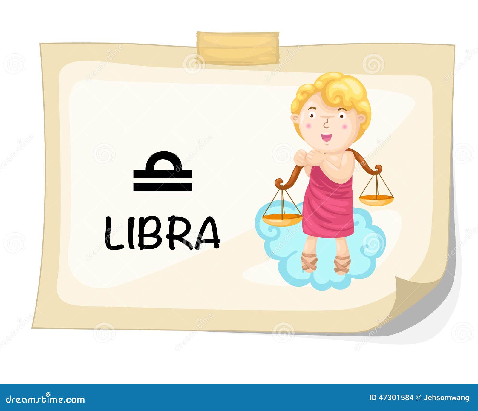 Zodiac signs - Libra stock vector. Illustration of isolated - 47301584