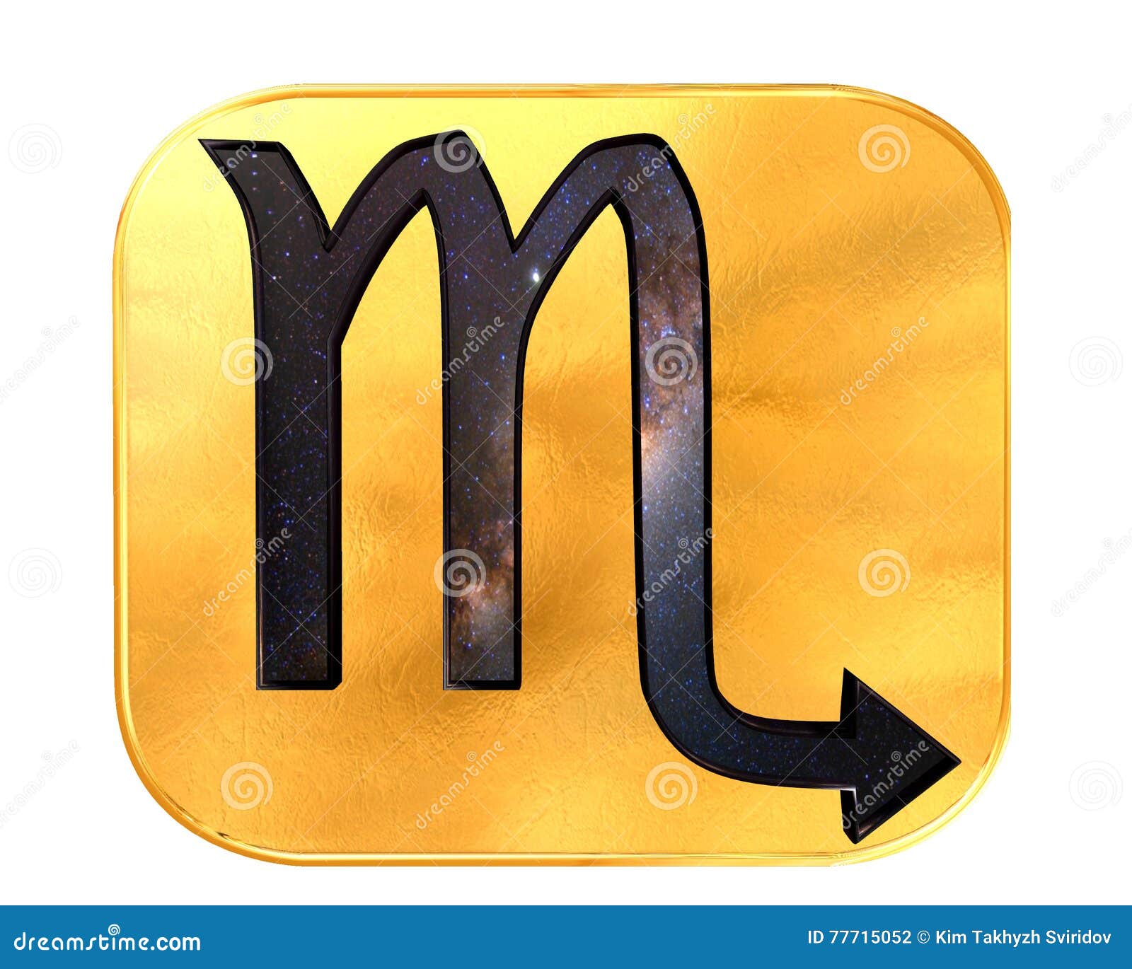 Zodiac Signs Scorpio on a White Background Stock Illustration ...