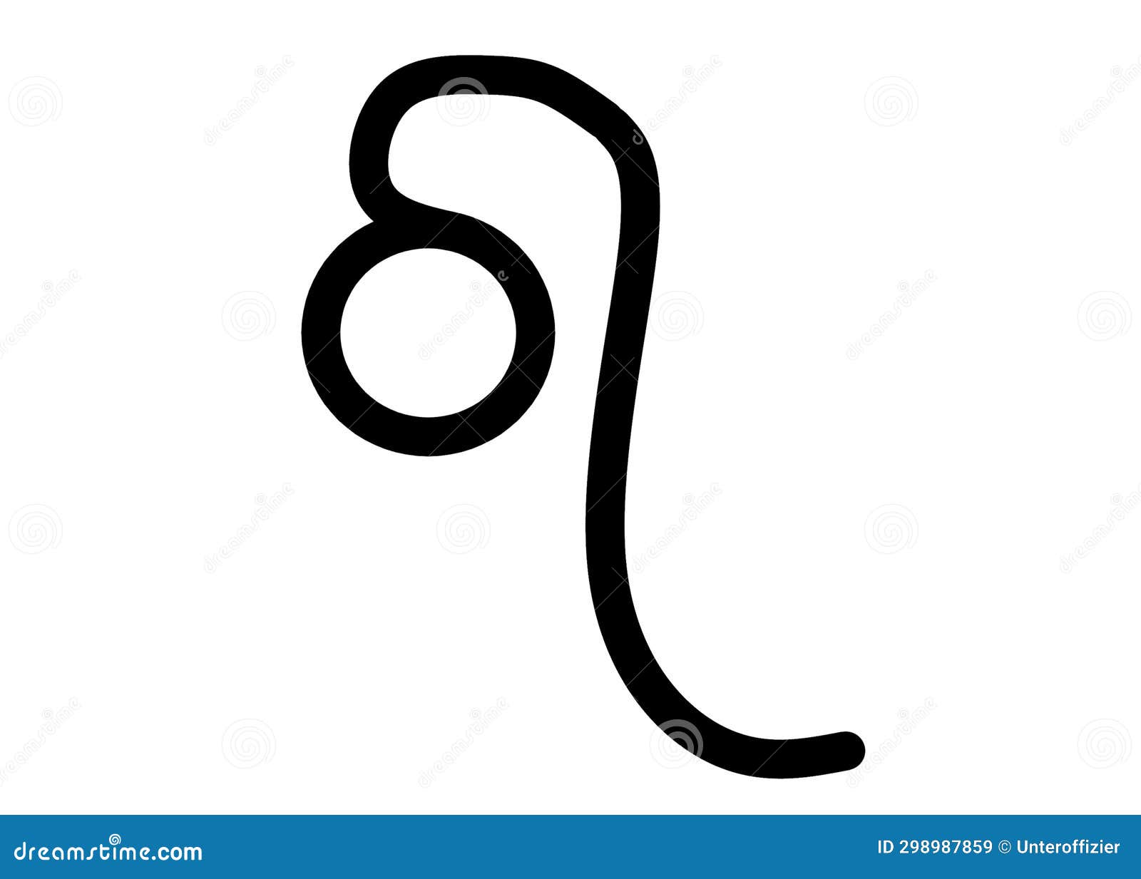 The Zodiac Star Symbol of Leo Against a White Backdrop Stock ...