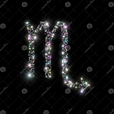 Zodiac stars Scorpio stock illustration. Illustration of backdrop ...