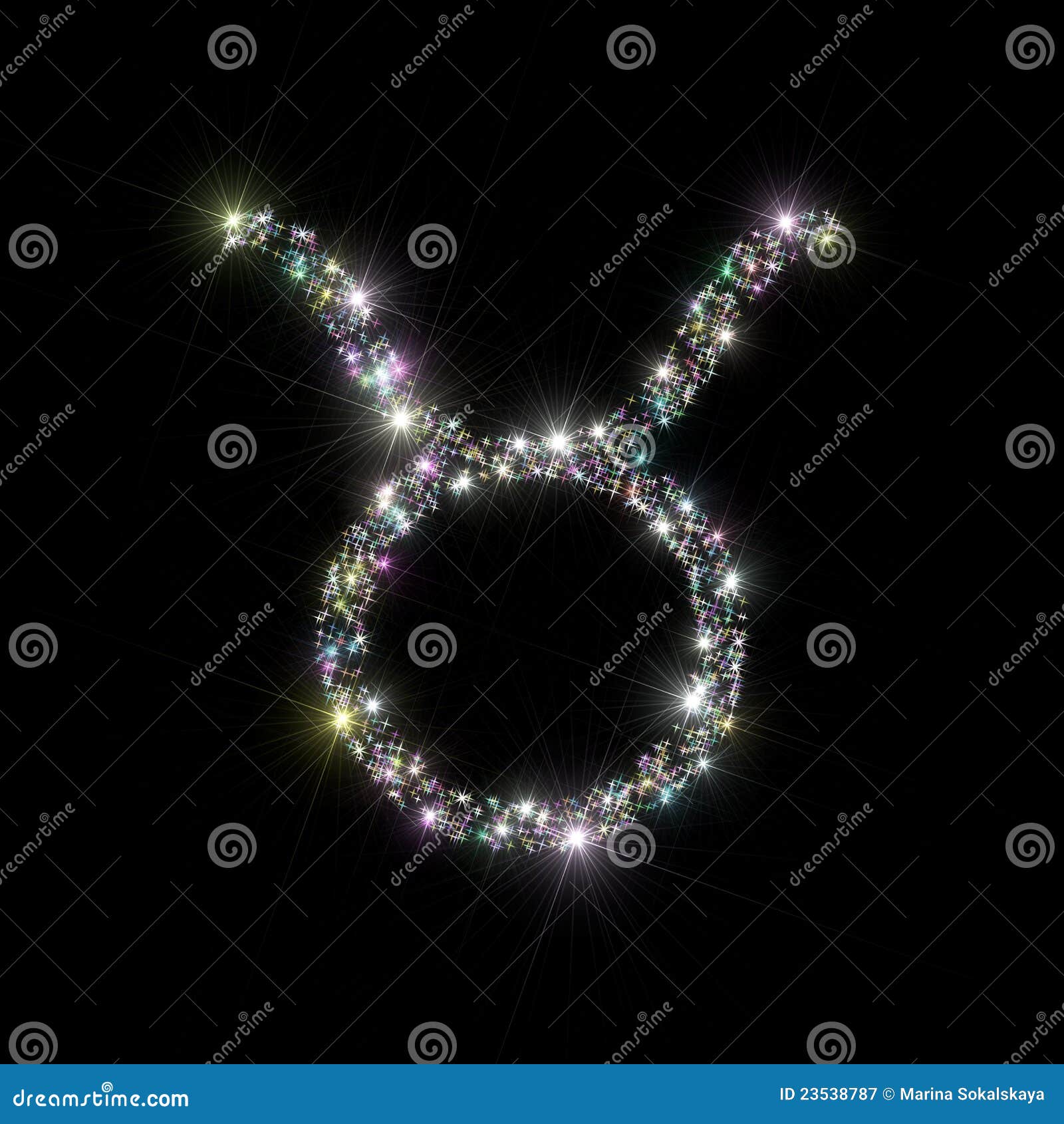 Zodiac Stars Taurus Royalty Free Stock Photography - Image: 23538787