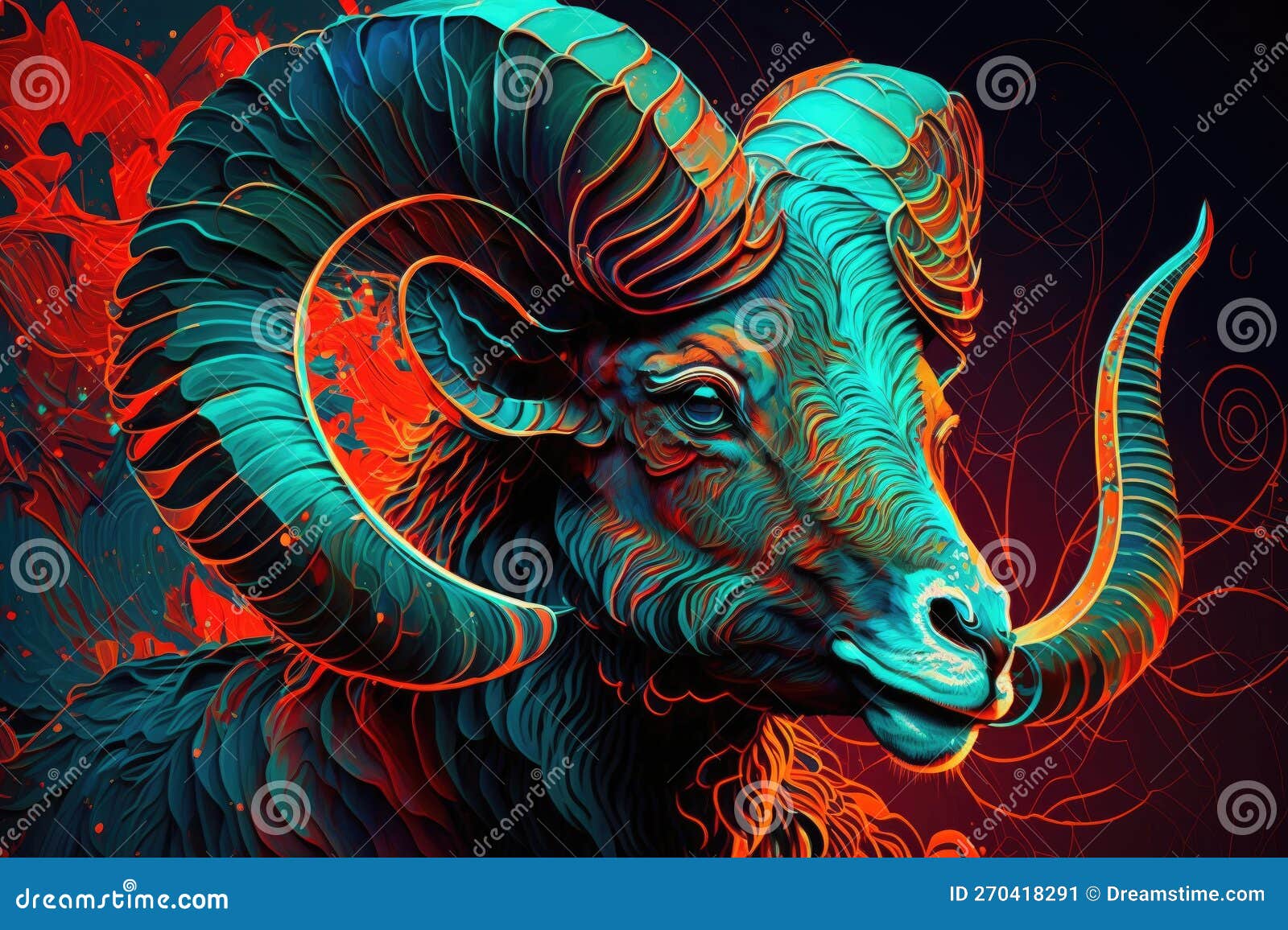 The Zodiac Symbol for Aries is a Dynamic and Energetic Representation ...