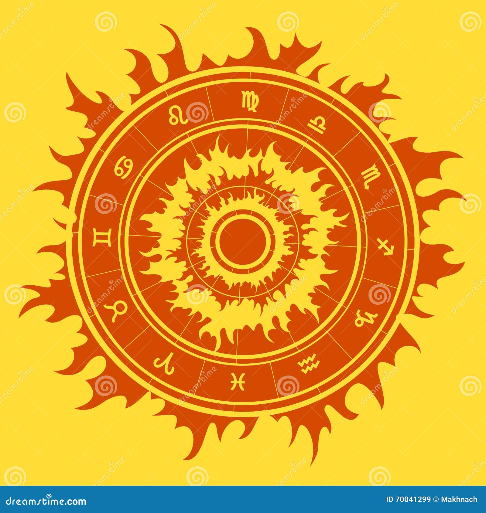 Zodiac symbols vector stock vector. Illustration of circle - 70041299