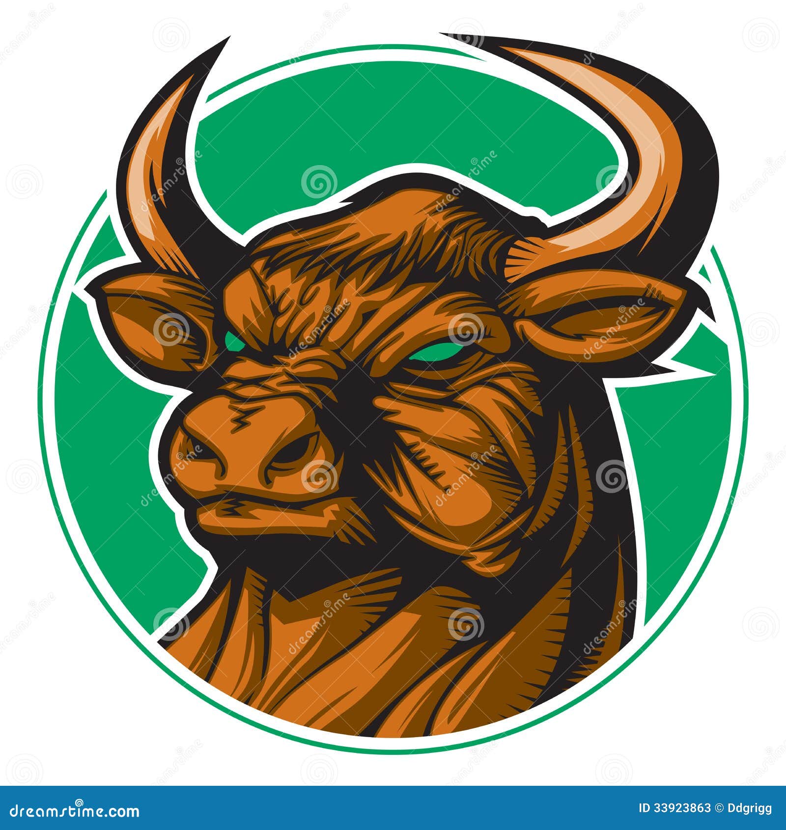 Zodiac Taurus 2 stock vector. Illustration of male, graphic - 33923863