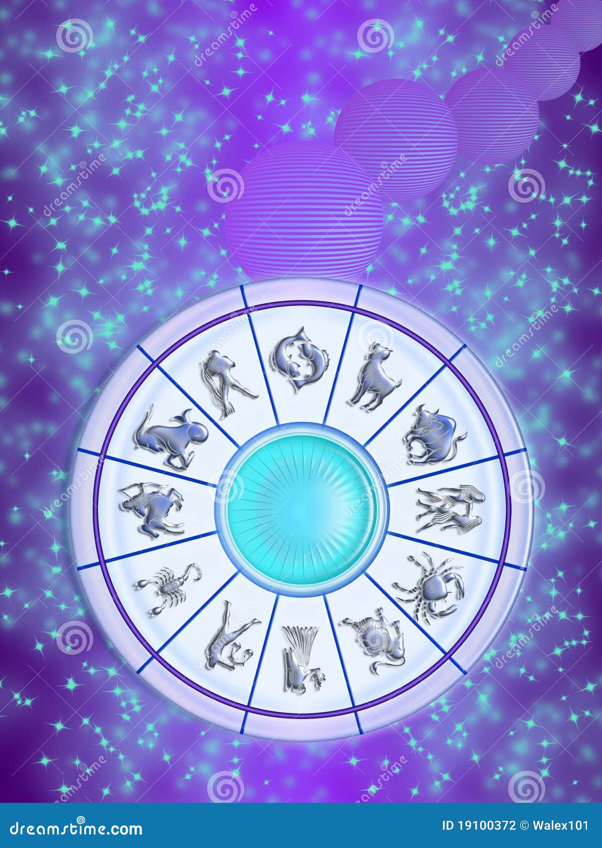 Zodiac Wheel, With Astrological Signs And Names, Astrological Chart ...