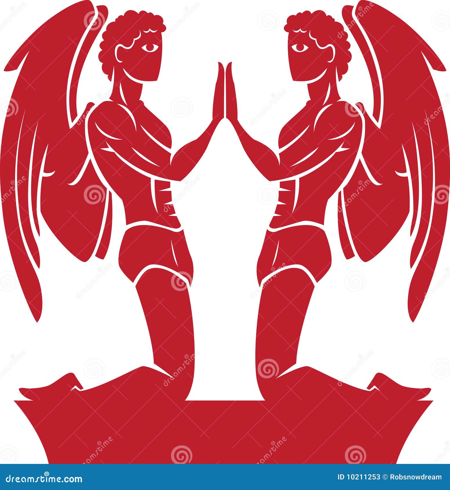 Zodiaco Dei Gemini/simbolo Di Horoscope Illustrazione Vettoriale ...