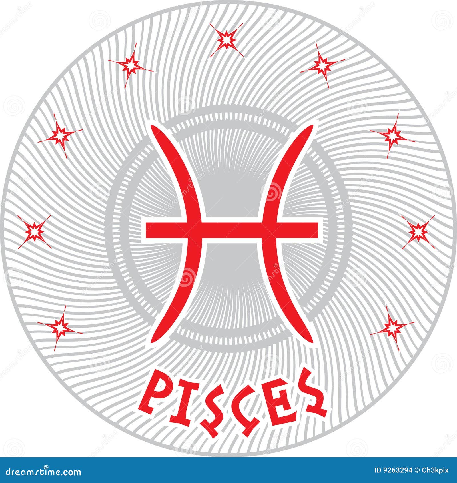 Zodiaque De Signe De Poissons Illustration Stock - Illustration du ...