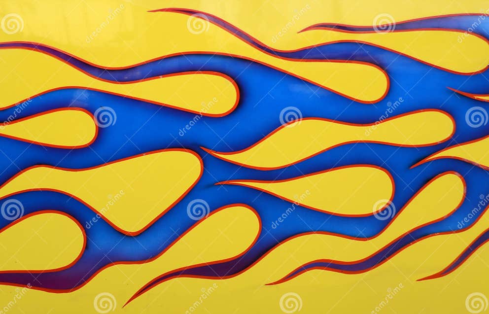 Zoll gemaltes Auto stockbild. Bild von zoll, feuer, lodernd - 29149179