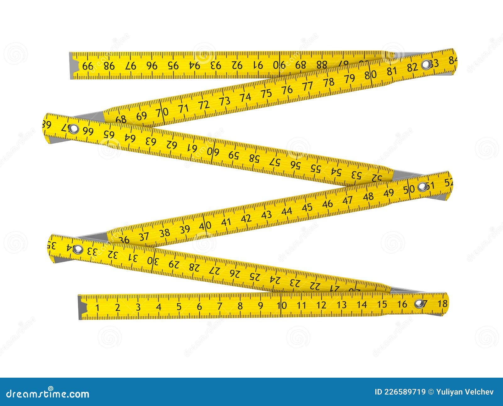 Zollstock stock illustration. Illustration of work, millimeter - 226589719