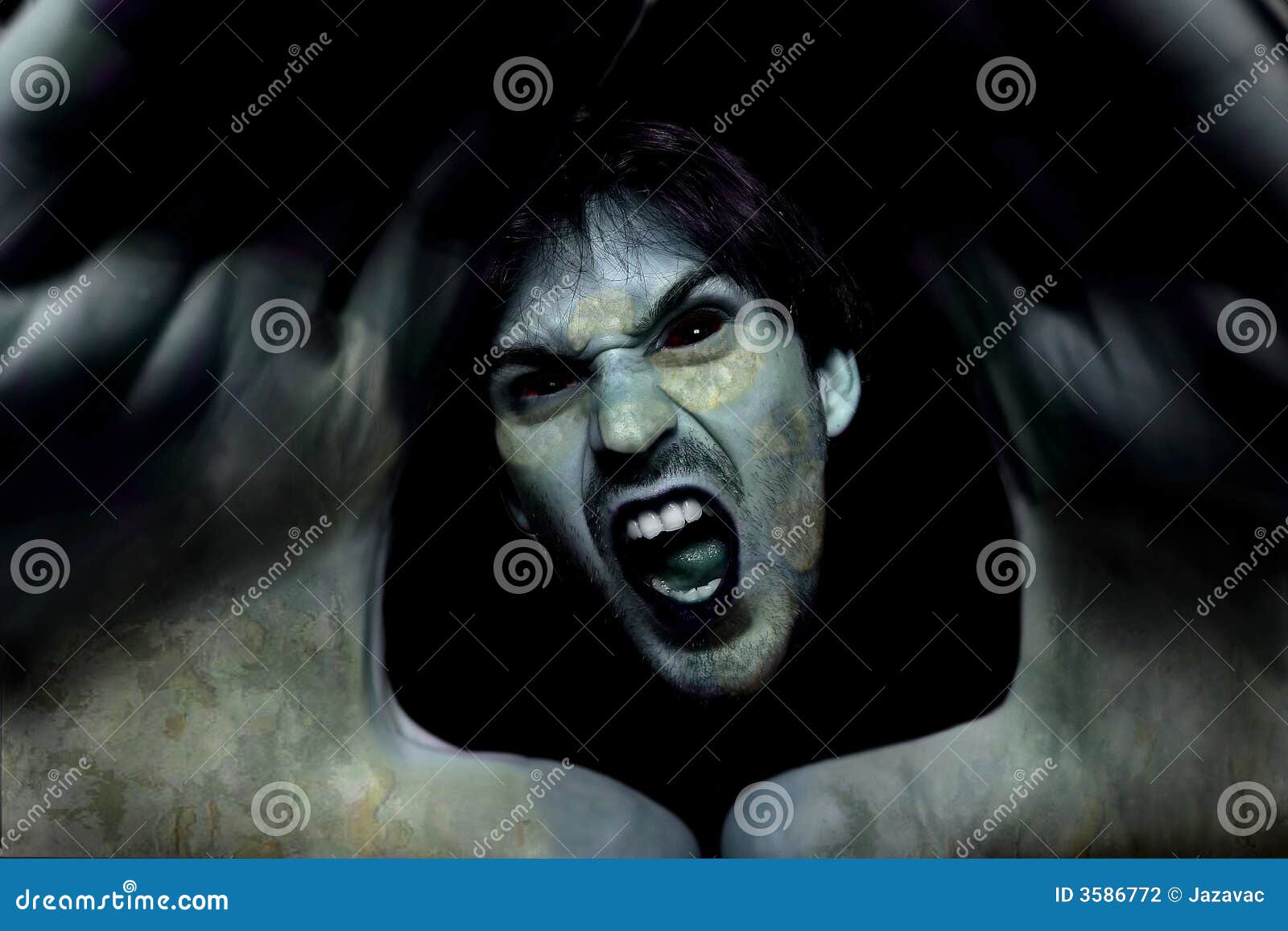 Zombie stock photo. Image of evil, painting, corpse, holiday - 3586772