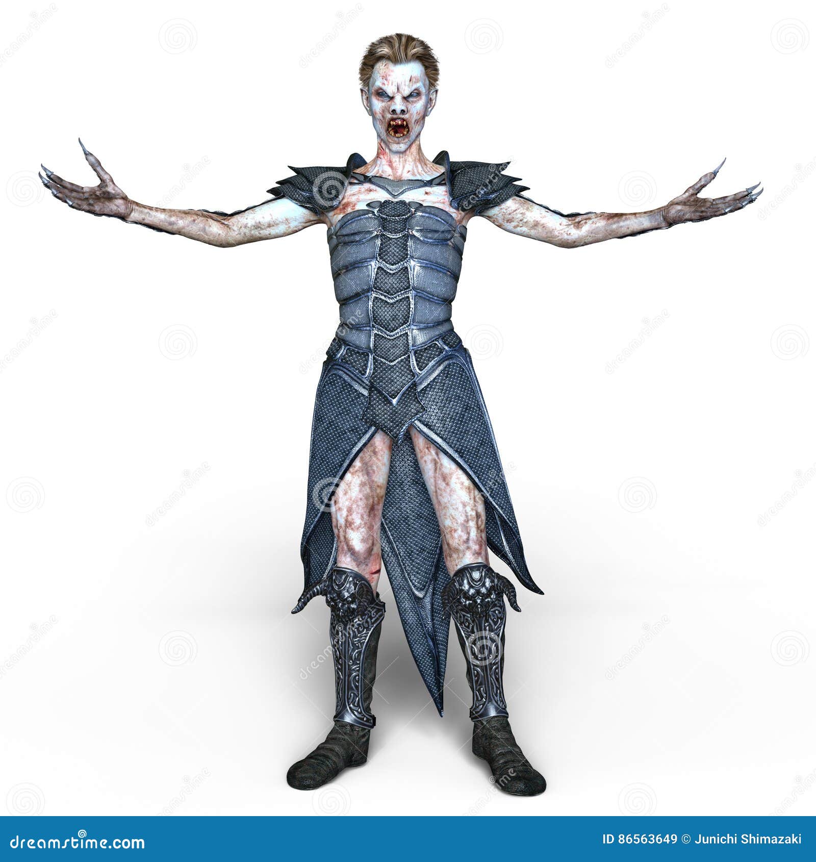 Zombie stock abbildung. Illustration von furcht, knochen - 86563649