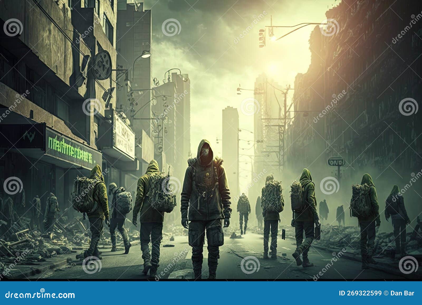 Zombie Apocalypse in a Post Pandemic World, Generative Ai Stock ...