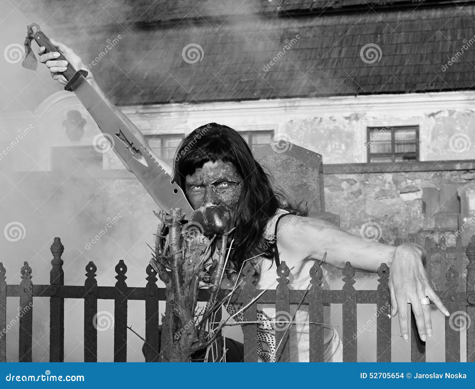 Zombie attack stock photo. Image of body, bizarre, fantasy - 52705654