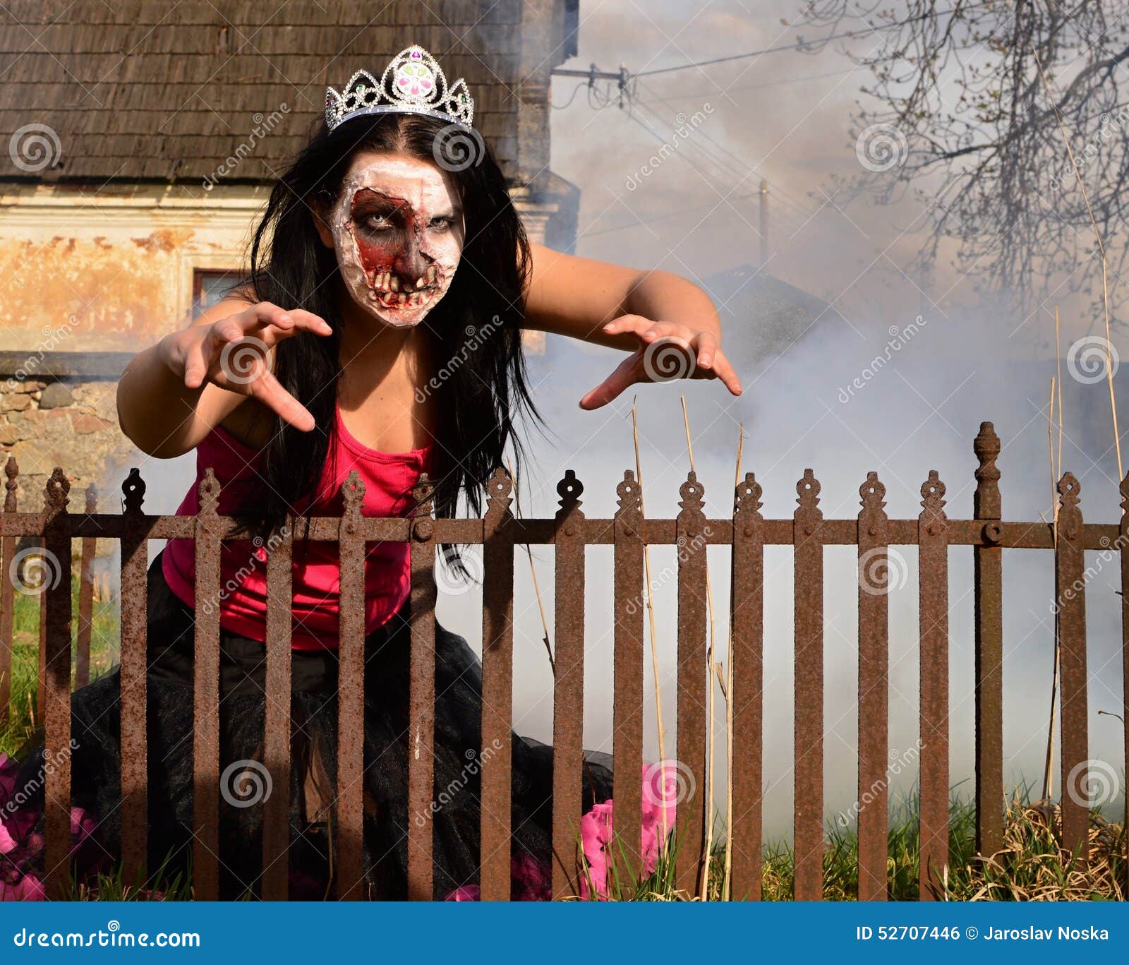 Zombie attack stock photo. Image of furious, black, aggression - 52707446