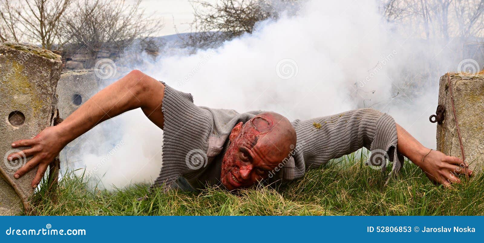 Zombie attack stock image. Image of eerie, anger, contacts - 52806853