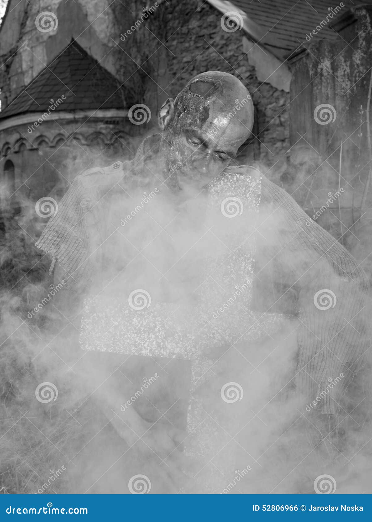 Zombie attack stock photo. Image of demon, anger, body - 52806966