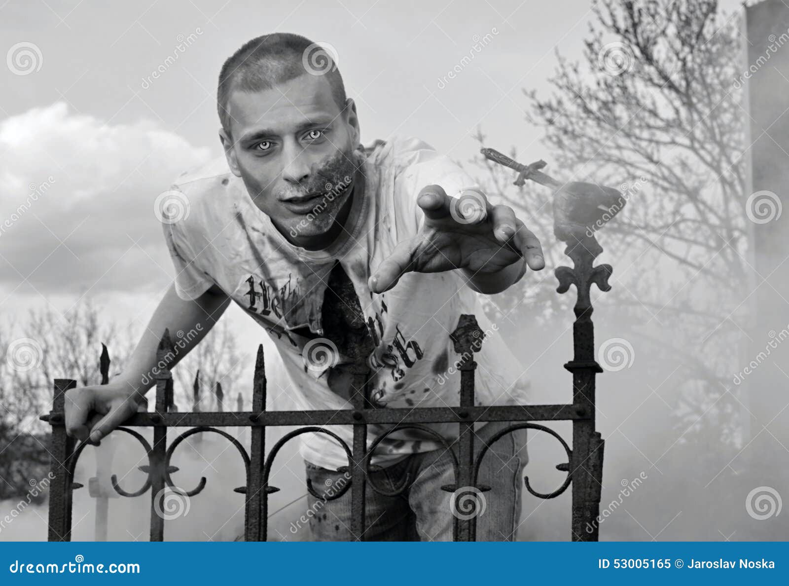 Zombie attack stock image. Image of eerie, bizarre, fashion - 53005165
