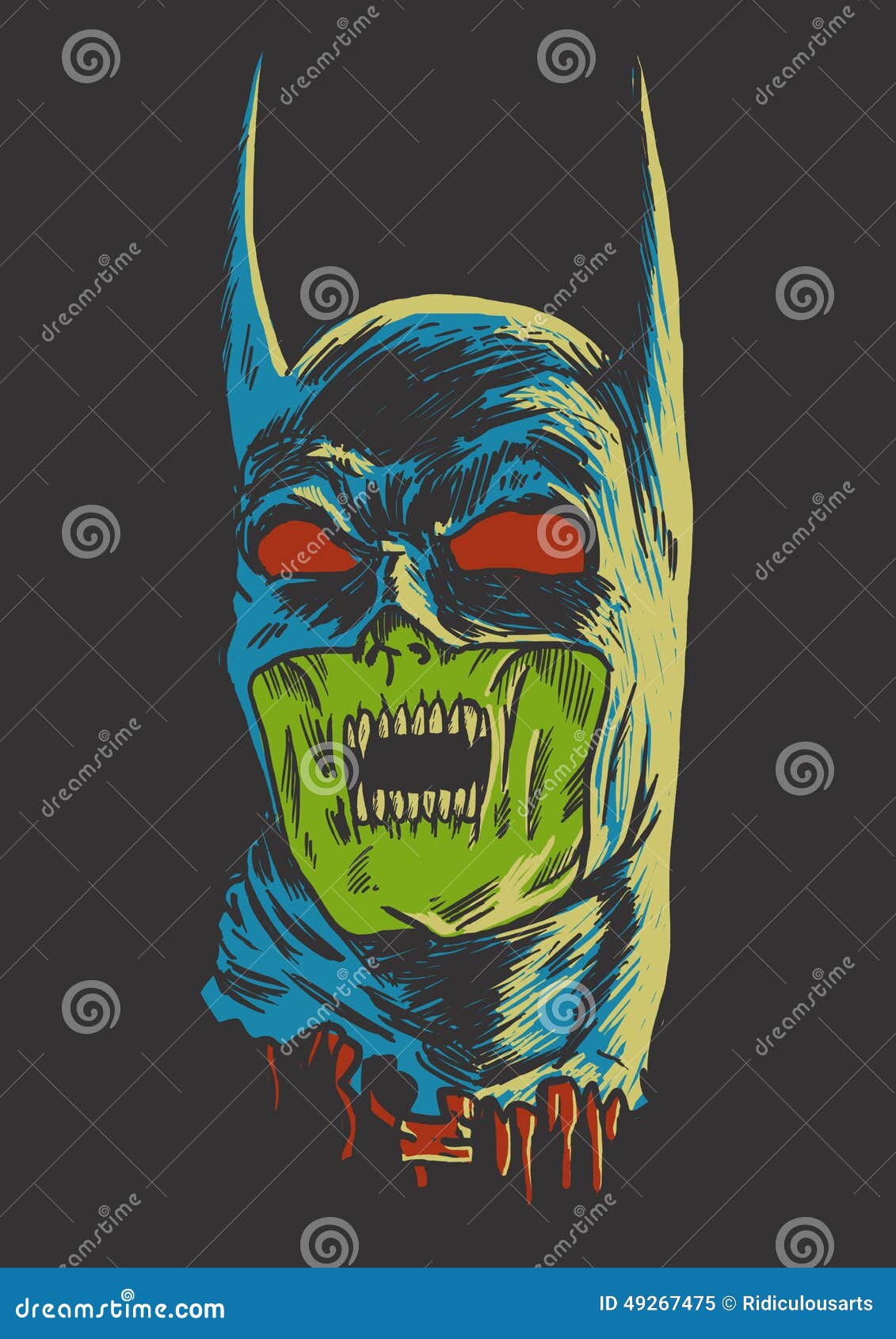 Zombie Batman Editorial Photo | CartoonDealer.com #49267475