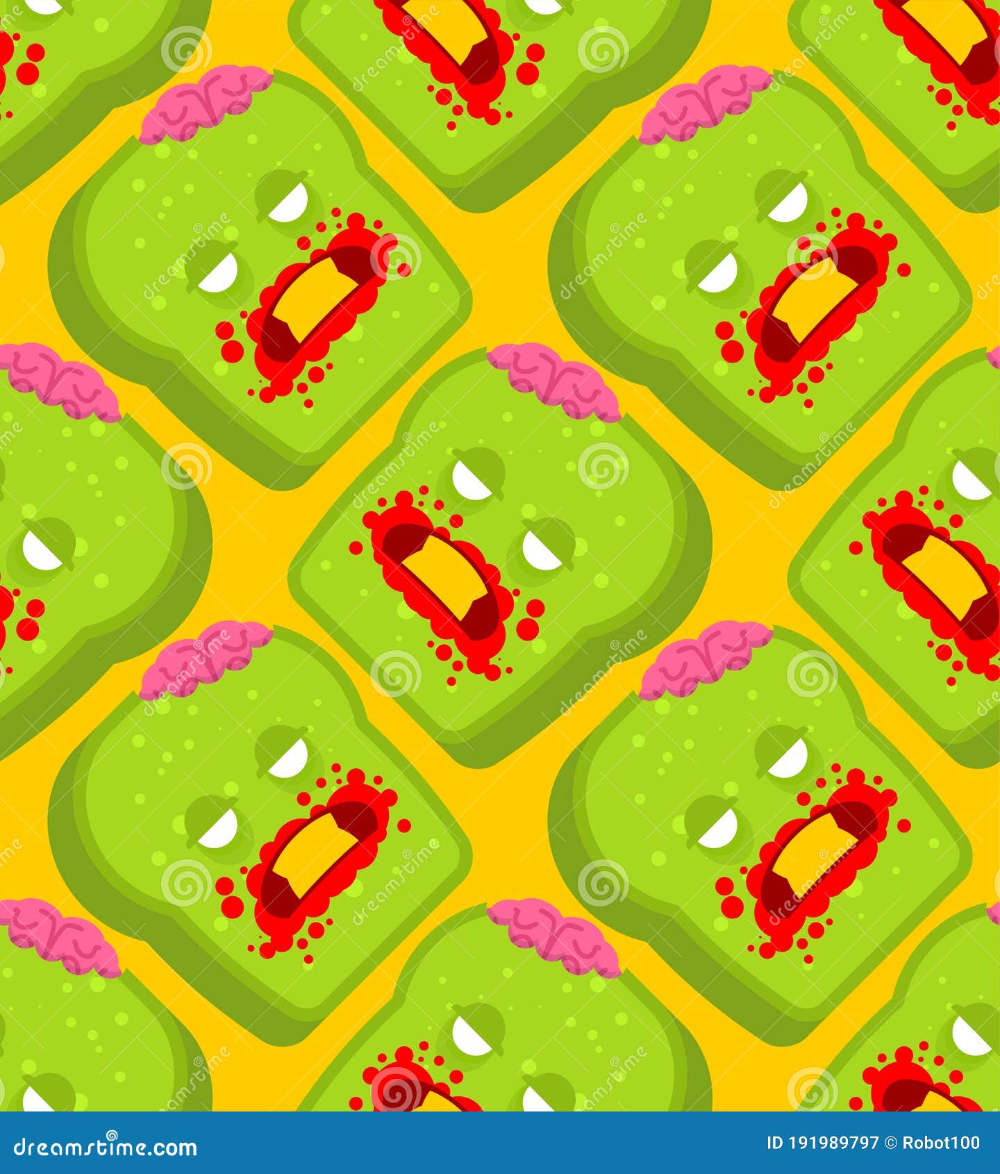 Green Dead Body In The Morgue Icon Isolated Seamless Pattern On Green ...