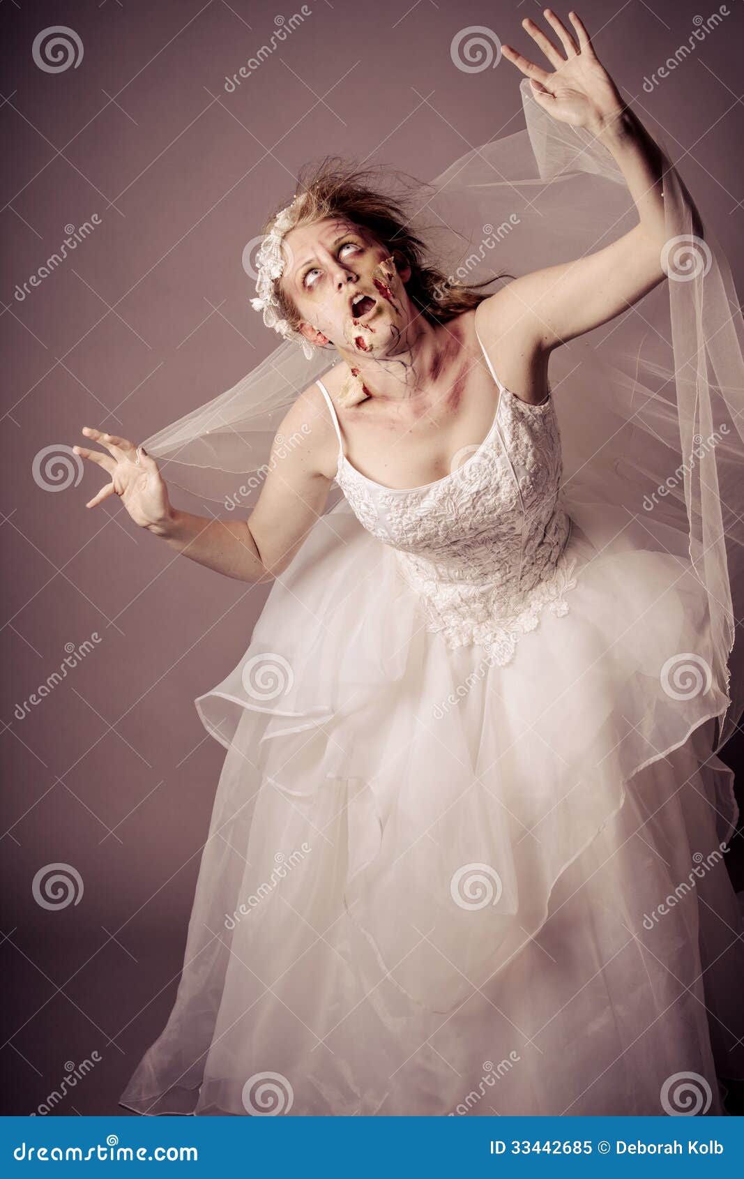 Zombie Bride stock image. Image of bride, haunted, escape - 33442685
