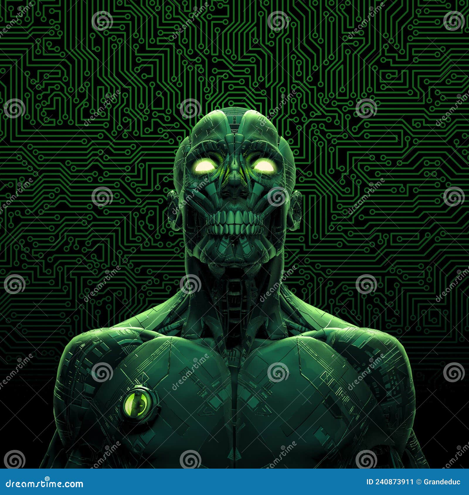 Cyberpunk Undead Army Futuristic Zombie Apocalypse Zombies Walking On ...