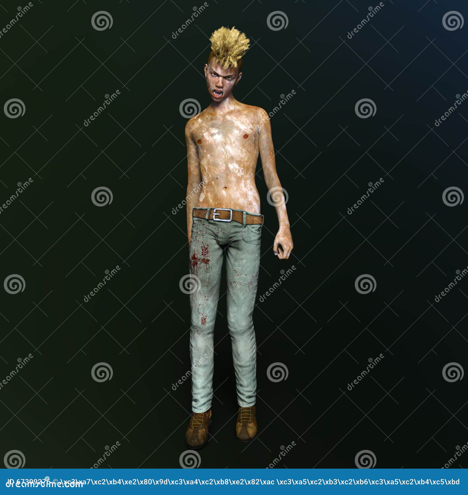 Zombie stock illustration. Illustration of fear, weird - 67399276