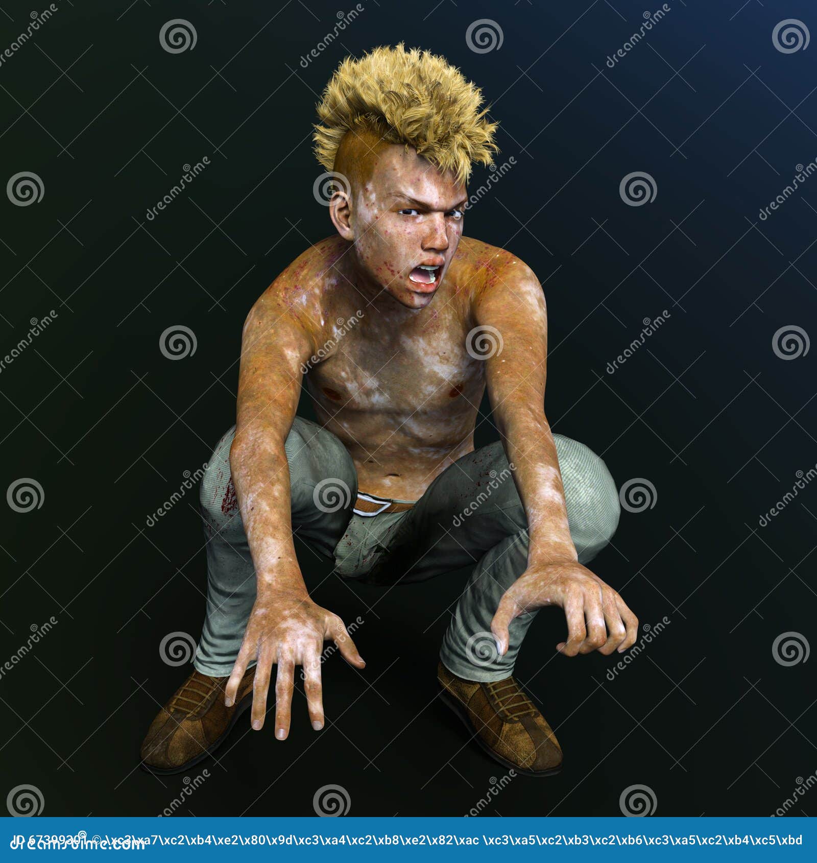 Zombie stock illustration. Illustration of bone, undead - 67399301