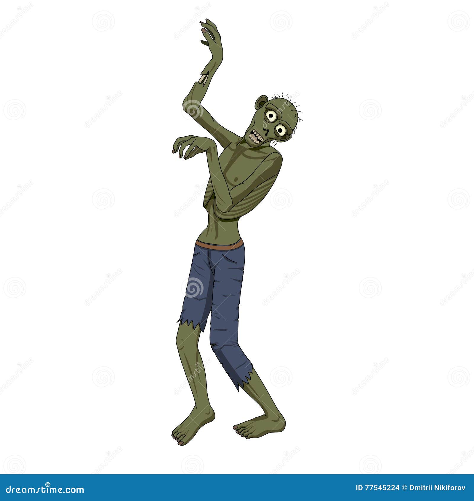 Zombie Dancer Background. Vector Illustration Stock Vector ...