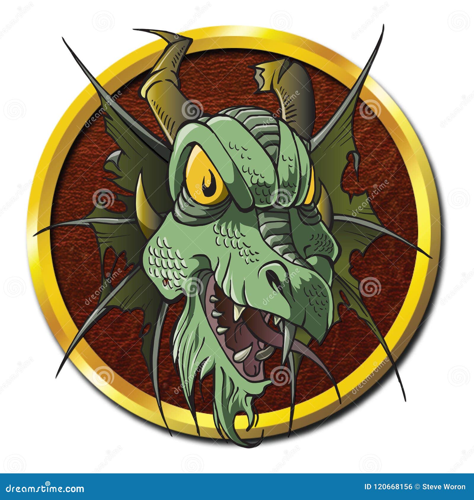 Zombie Dragon Creature Corpse Stock Illustration - Illustration of ...