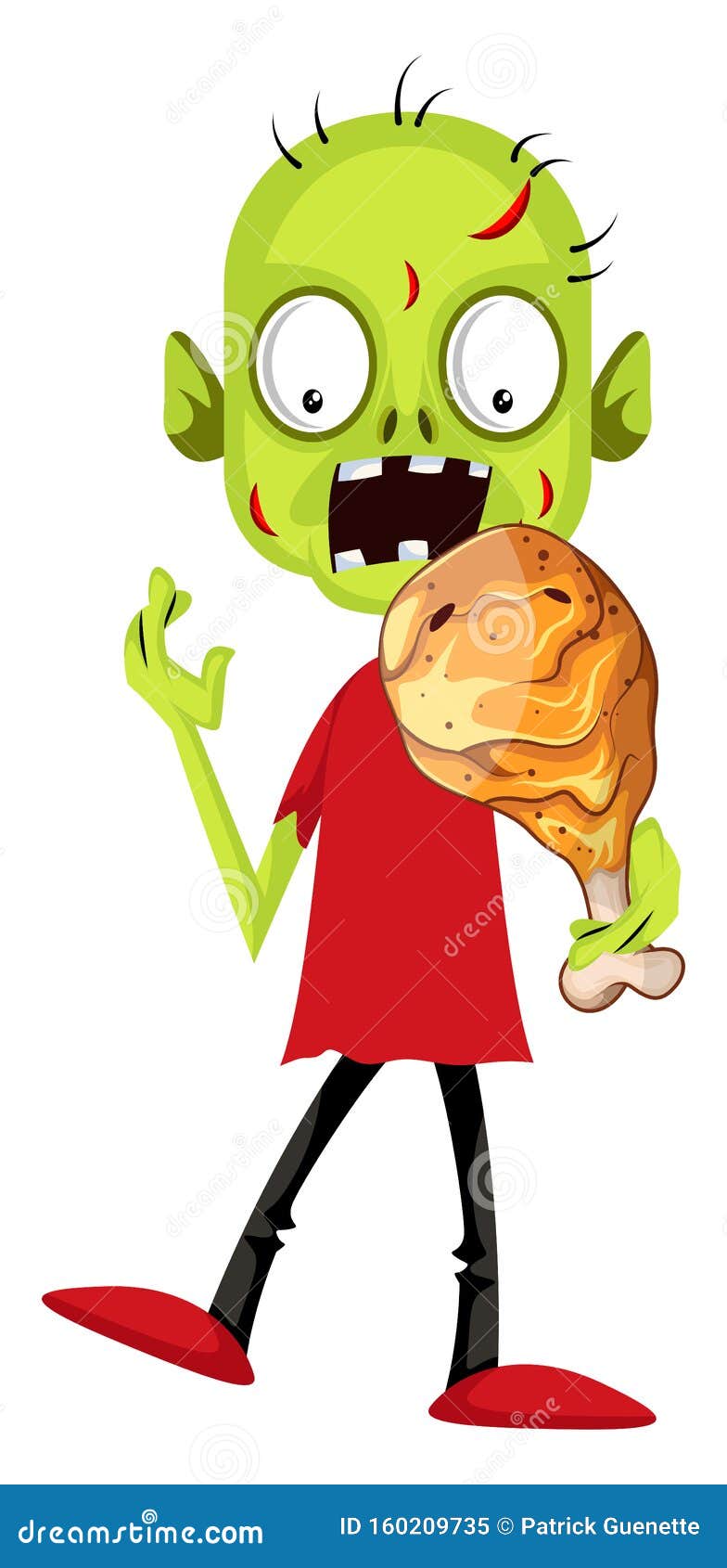 Zombie Eating, Illustration, Vector Stock Vector - Illustration of ...