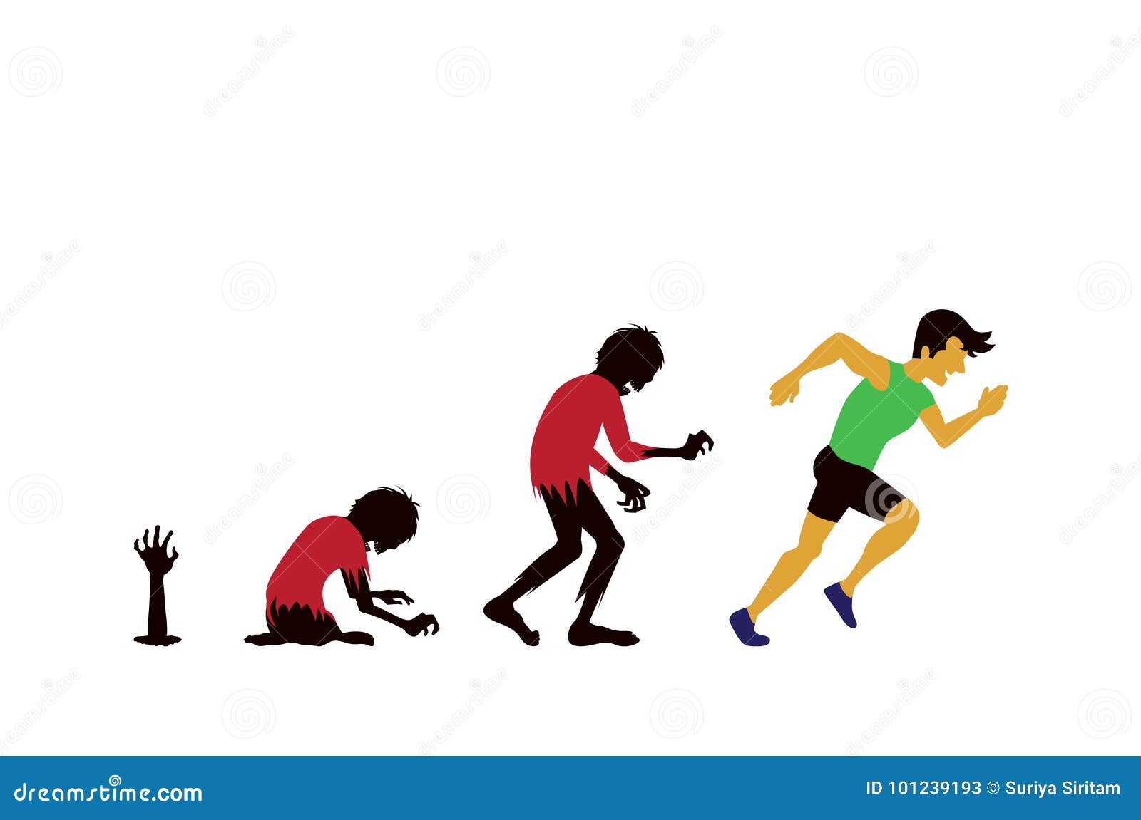 Evolution Exercise Pommel Horse Vector Illustration | CartoonDealer.com ...