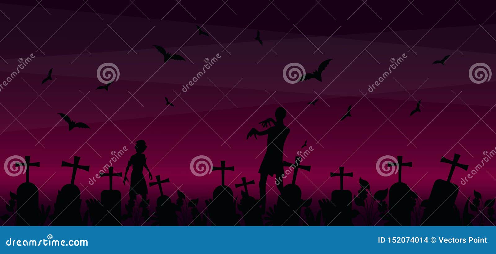 Zombie Game Background stock vector. Illustration of vector - 152074014