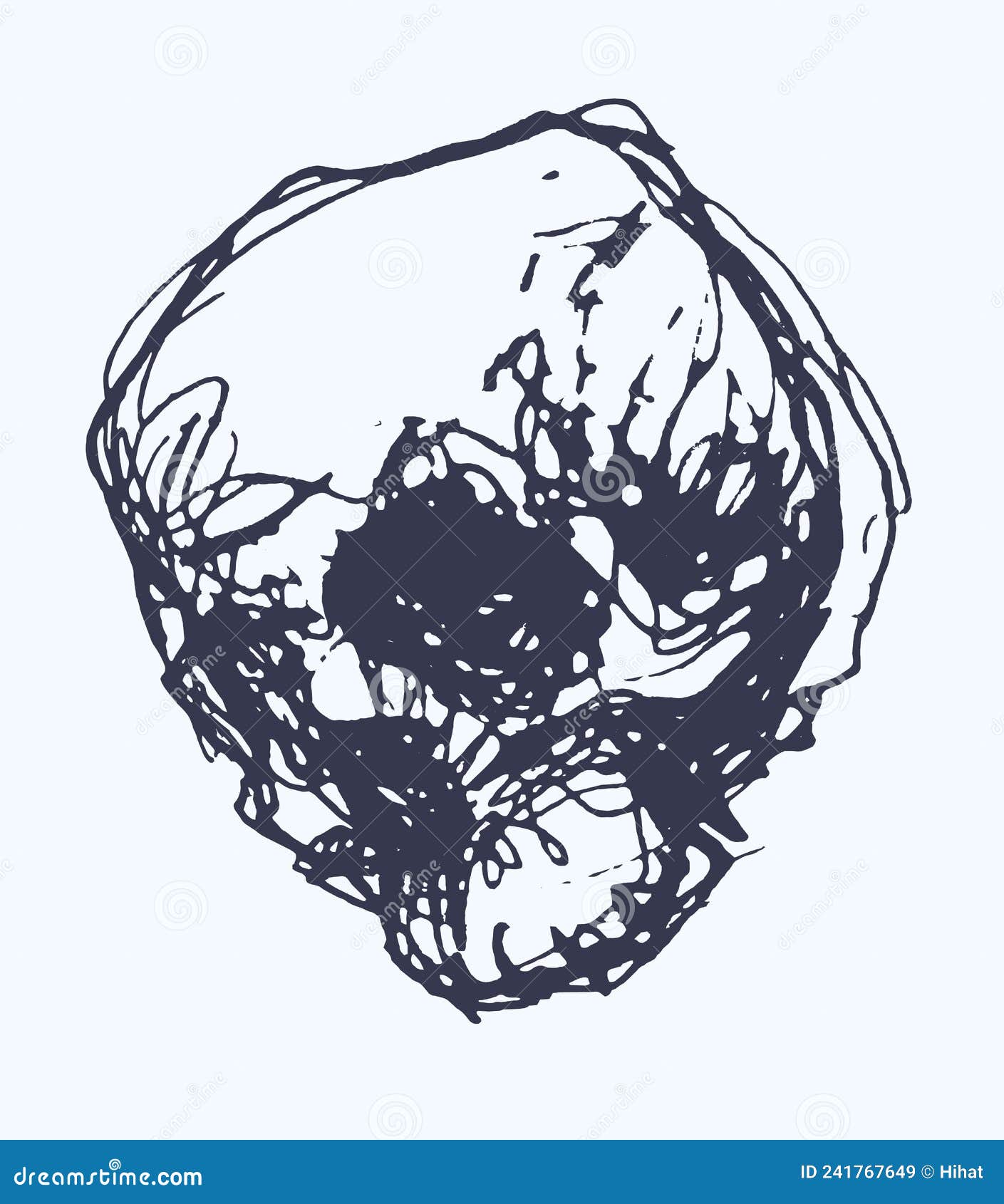 Zombie. Hand Drawn Vector Illustration. Stock Vector - Illustration of ...