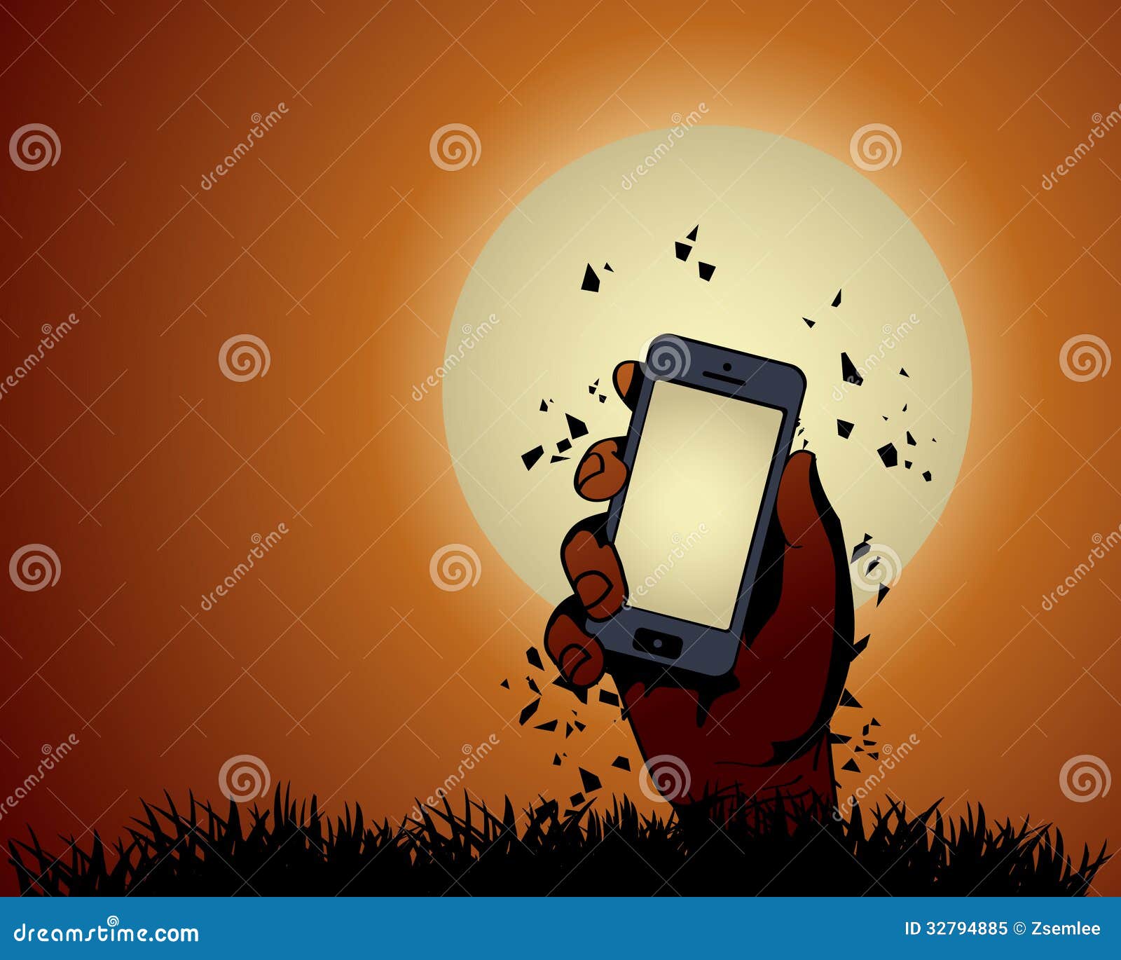 Zombie Hand Phone Stock Illustrations – 89 Zombie Hand Phone Stock ...