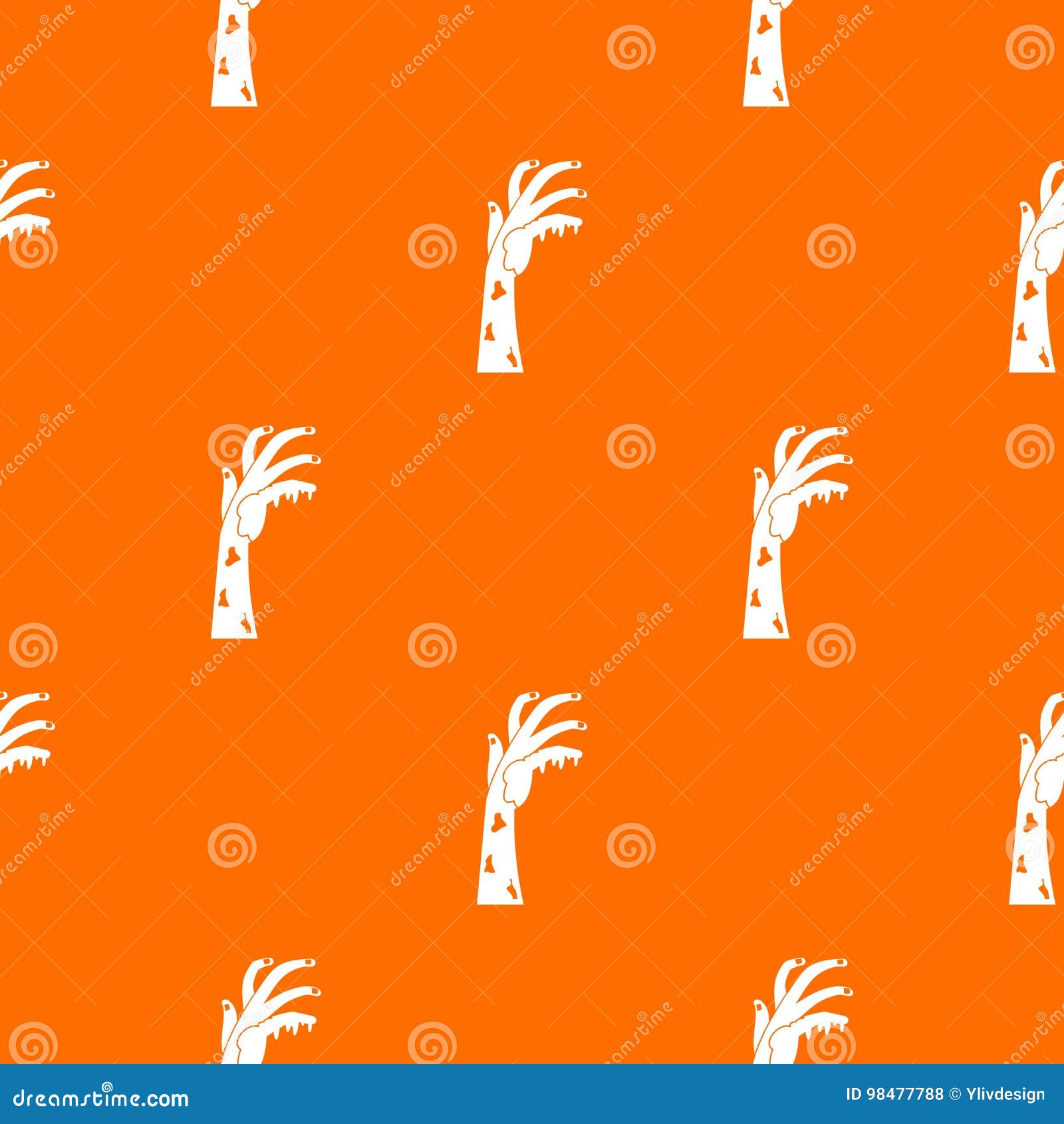 Zombie Hand Pattern Seamless Stock Vector - Illustration of gothic ...
