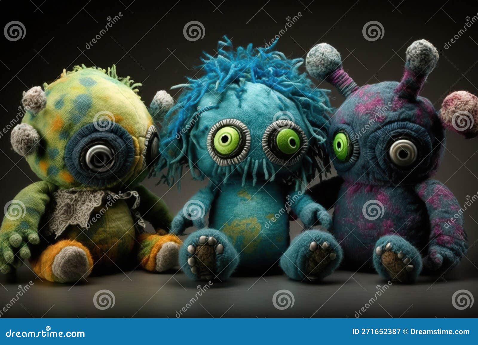 Zombie Humanoid Aliens Teddy Bears, Created with Generative AI ...