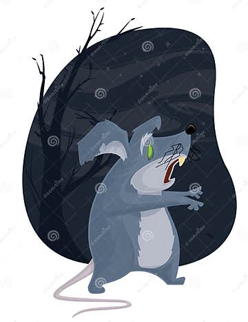 Zombie Mouse stock vector. Illustration of animal, dead - 59945809