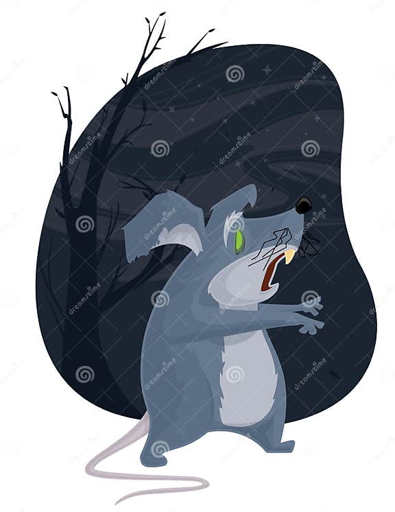 Zombie Mouse stock vector. Illustration of animal, dead - 59945809