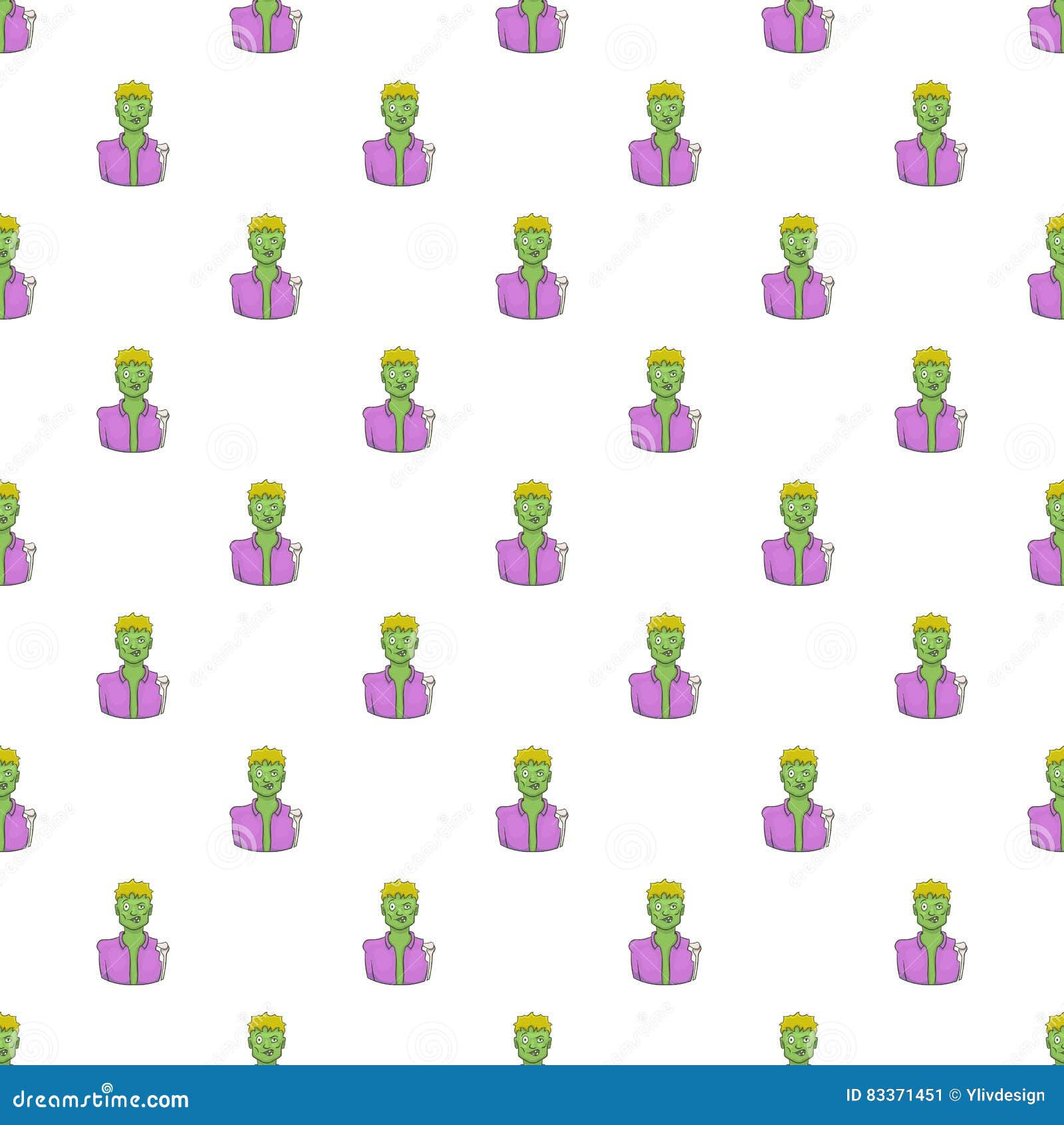 Zombie Pattern Seamless. Zombies Background. Undead Texture Vector ...