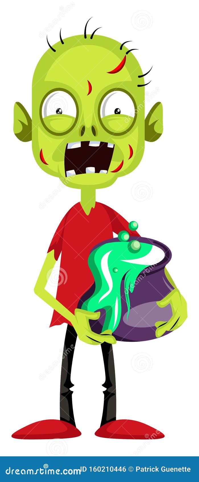 Zombie with Poison, Illustration, Vector Stock Vector - Illustration of ...
