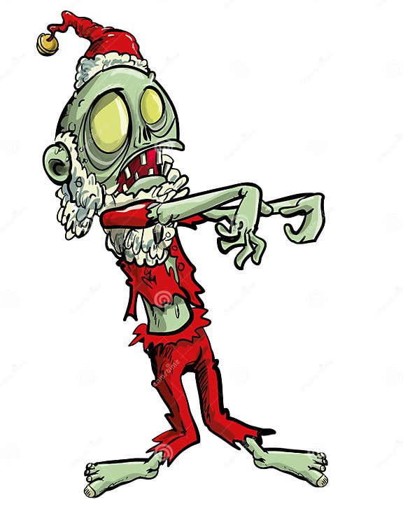 Zombie Santa Claus stock illustration. Illustration of ghoulish - 28142333