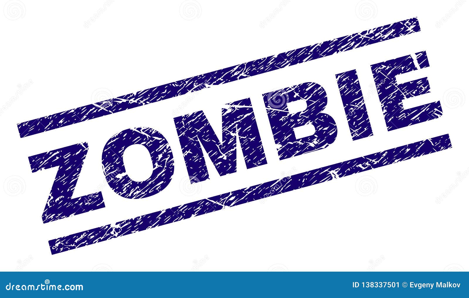 Scratched Textured ZOMBIE Stamp Seal Stock Vector - Illustration of ...