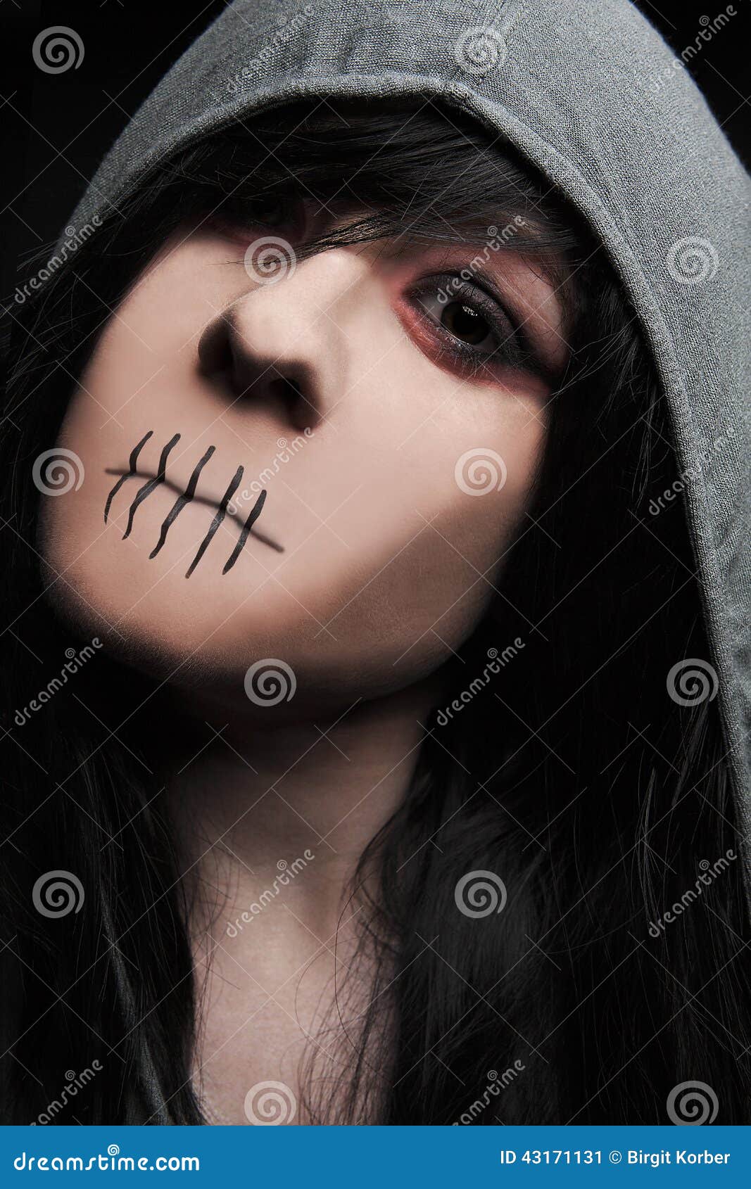 Zombie senza bocca immagine stock. Immagine di sporco - 43171131