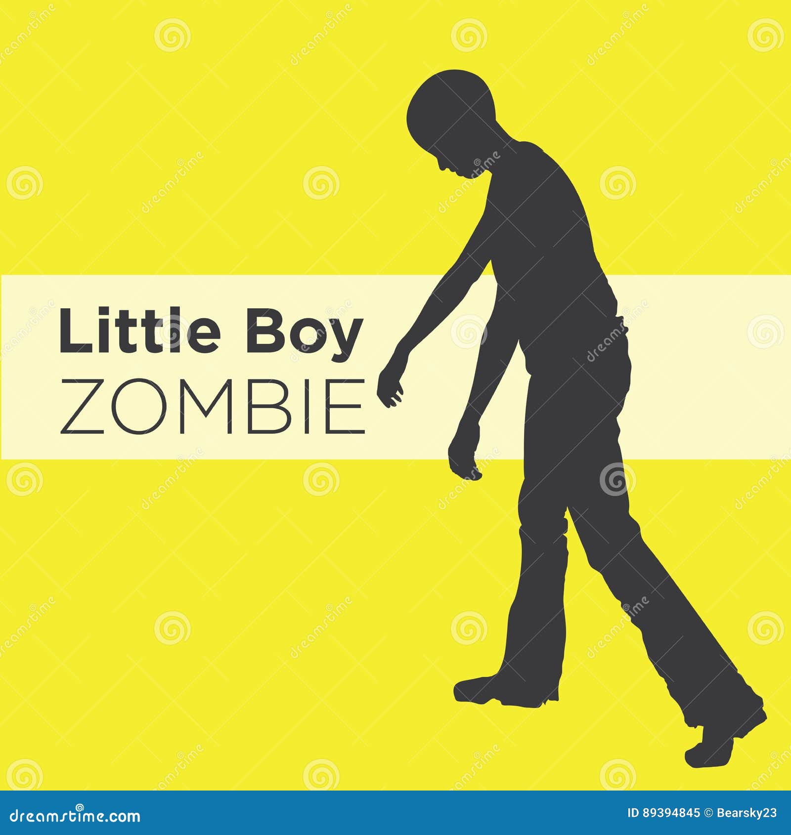 Zombie Silhouette Side View Image Stock Vector - Illustration of ...