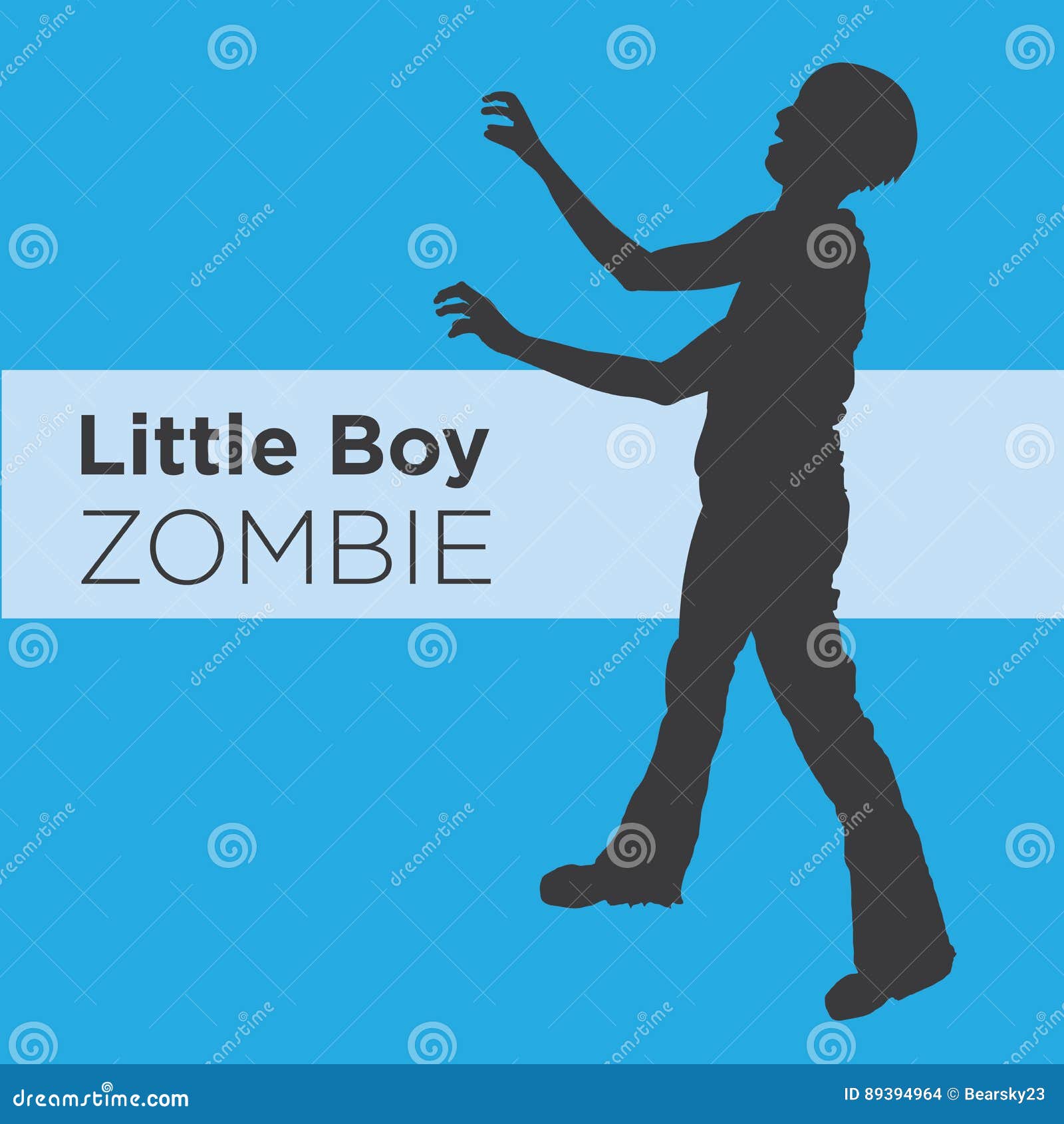 Zombie Silhouette Side View Images Cartoon Vector | CartoonDealer.com ...