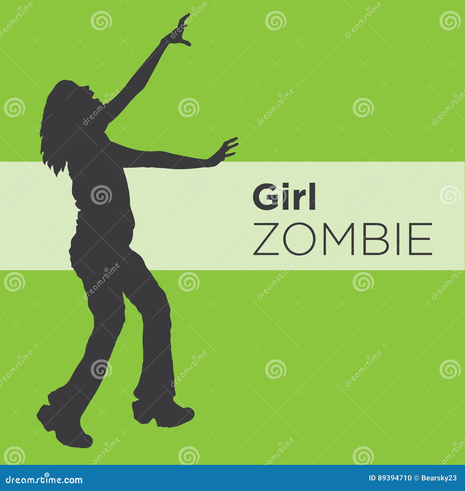 Zombie Silhouette Side View Images Stock Vector - Illustration of ...